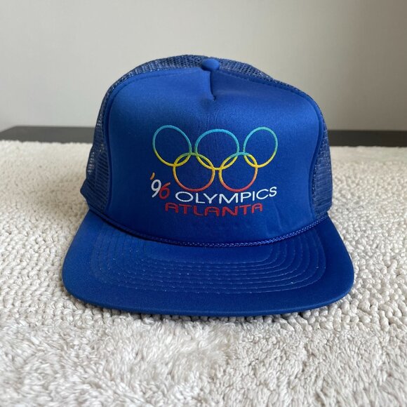 Accessories | Vintage 1996 Atlanta Olympics Games Mesh Snapback Trucker ...